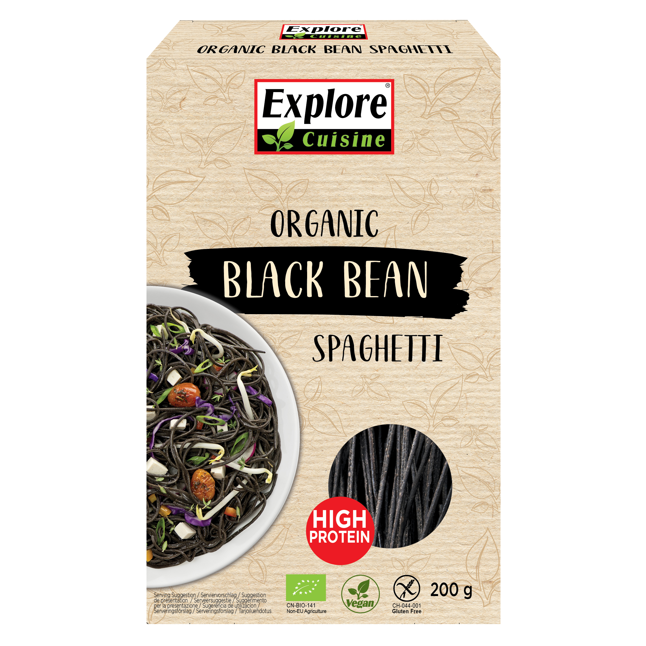 Explore Cuisine Organic Black Bean Spaghetti 200g – explorecuisineUK